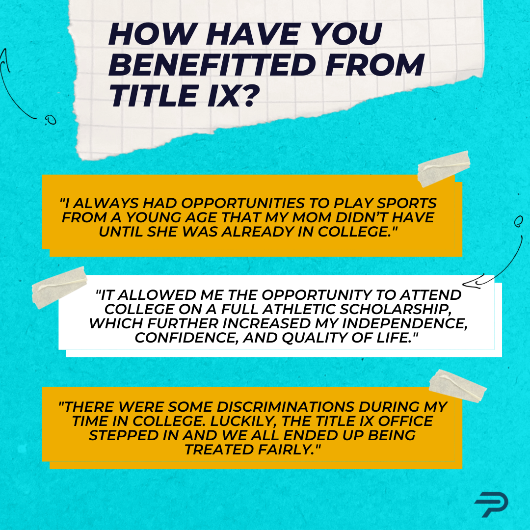 We asked women athletes about Title IX. Their answers may surprise you.